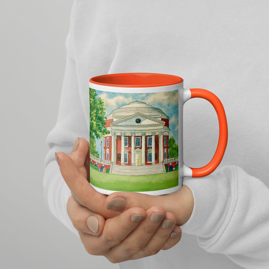 University of Virginia Watercolor Rotunda Mug UVA Art Mug Virginia ...