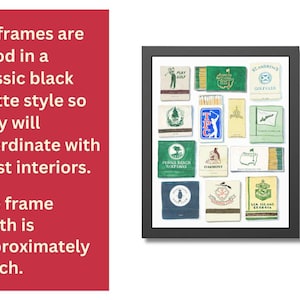 Famous Golf Courses Matchbook Covers Collection - Watercolor Art Print ...