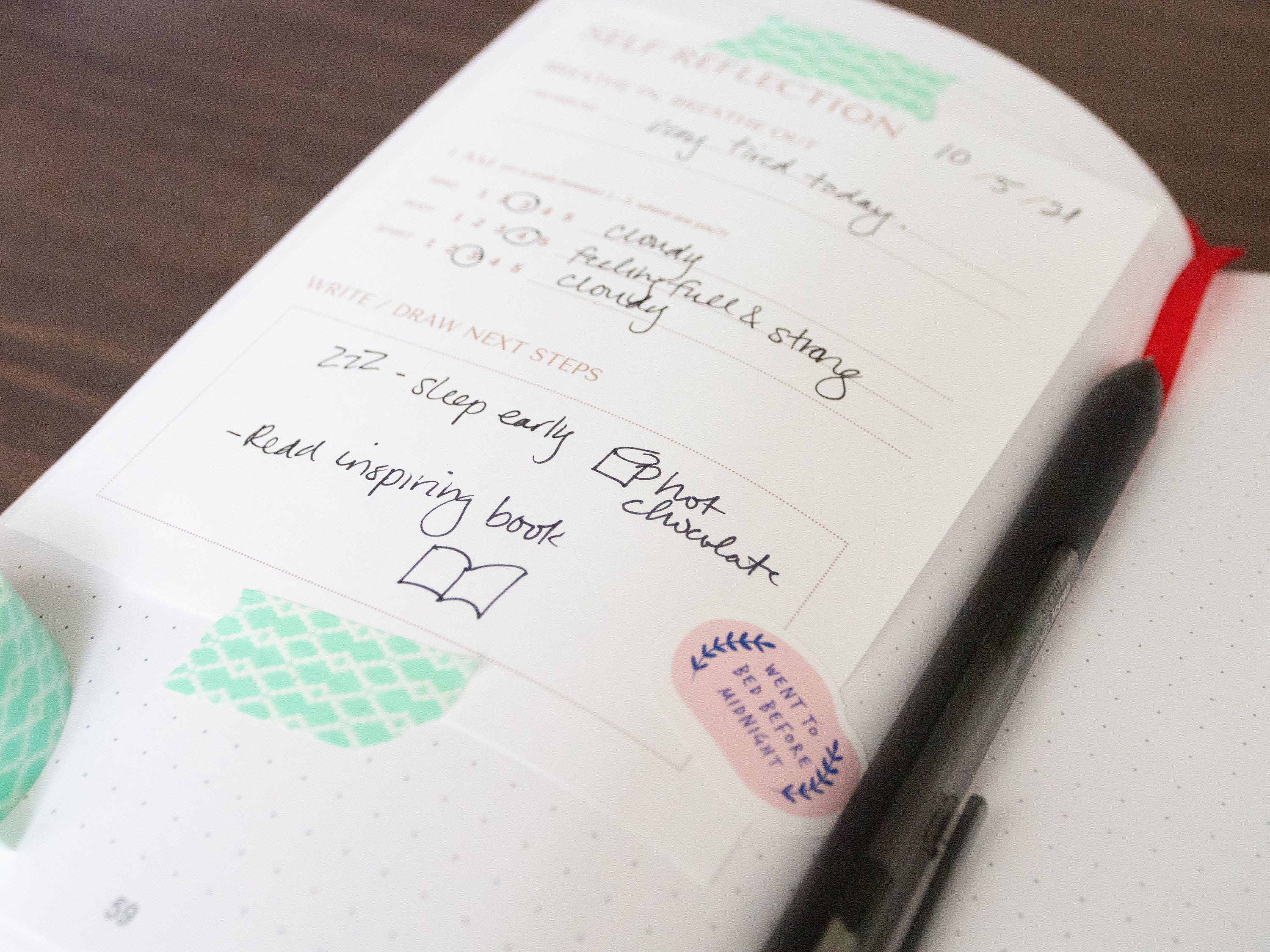 Desk Notepad Self Reflection Journal Accessory Mindfulness Self Care ...