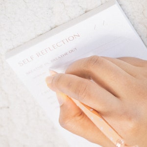 Desk Notepad Self Reflection Journal Accessory Mindfulness Self Care ...