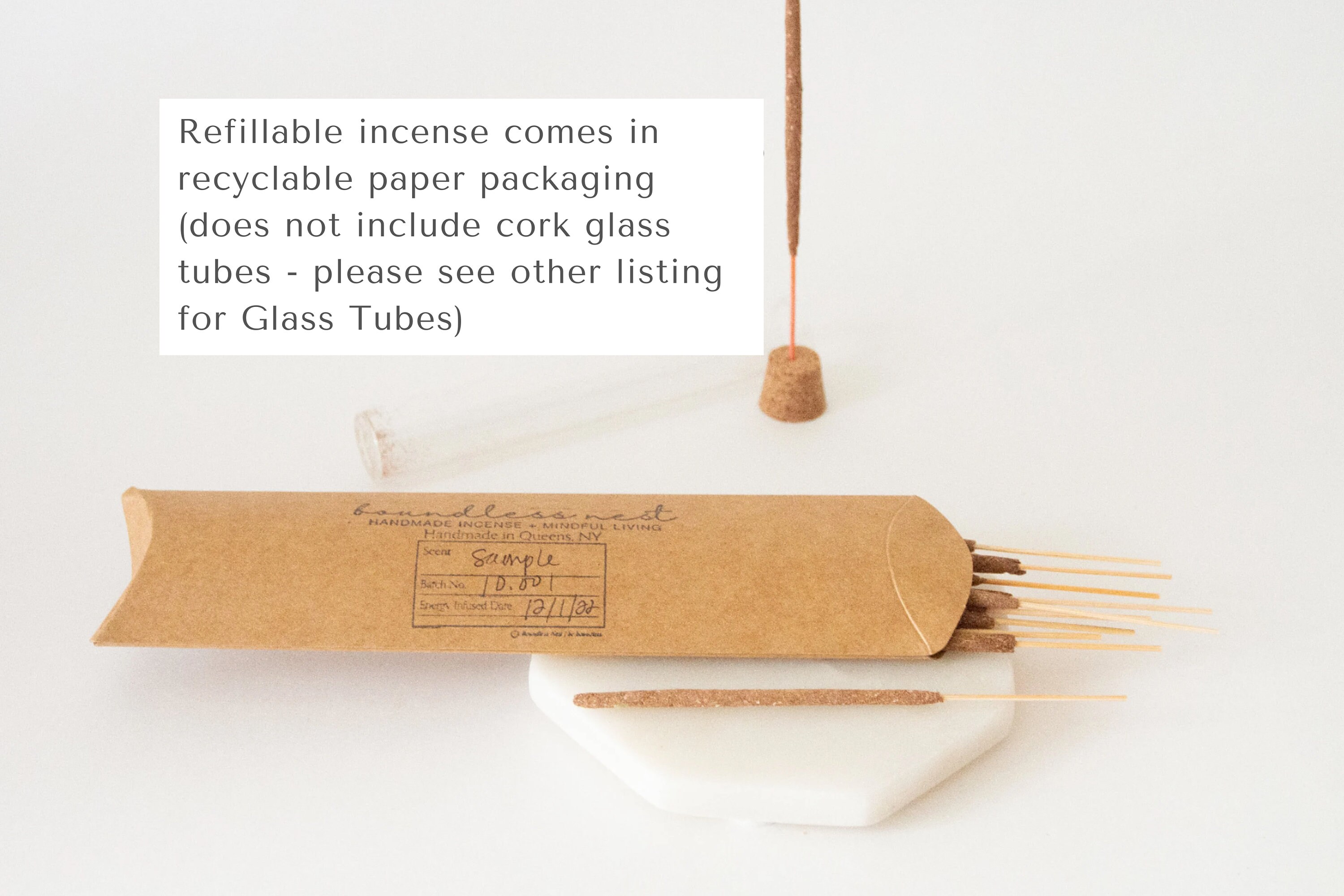 Refillable Incense Stick Meditation Stick Incense Smoke Cleansing for ...