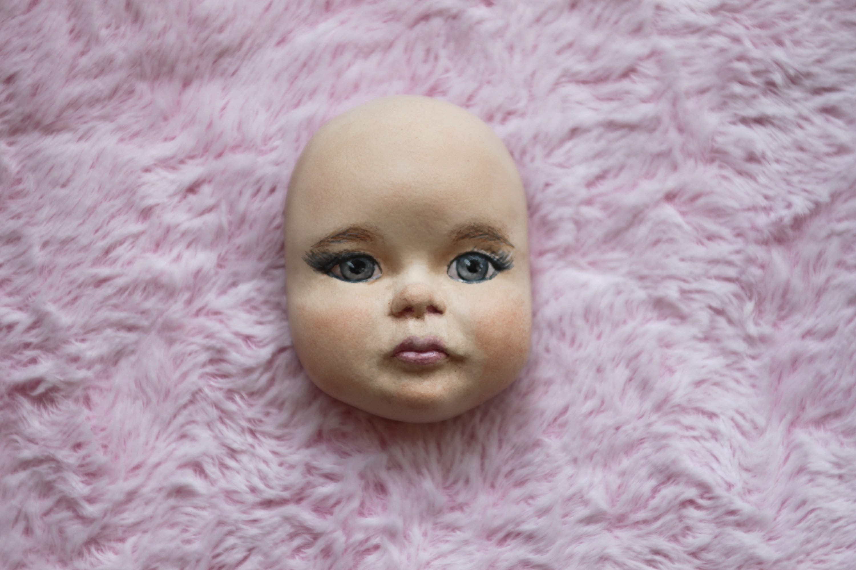 Baby Ooak Art Doll Face for Teddy Doll - Etsy