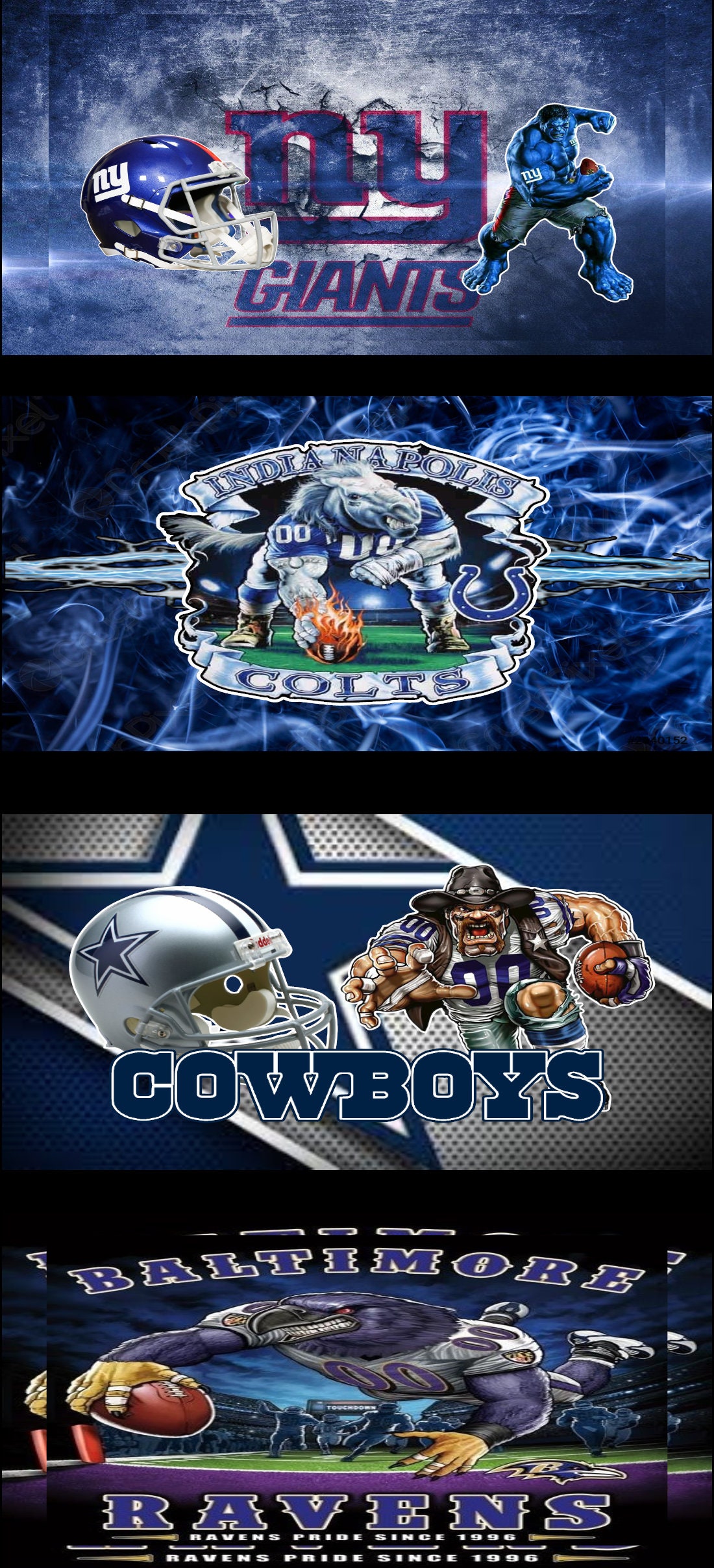 Templates for 12 NFL Teams for License Plates. Every Purchase of 3 or ...