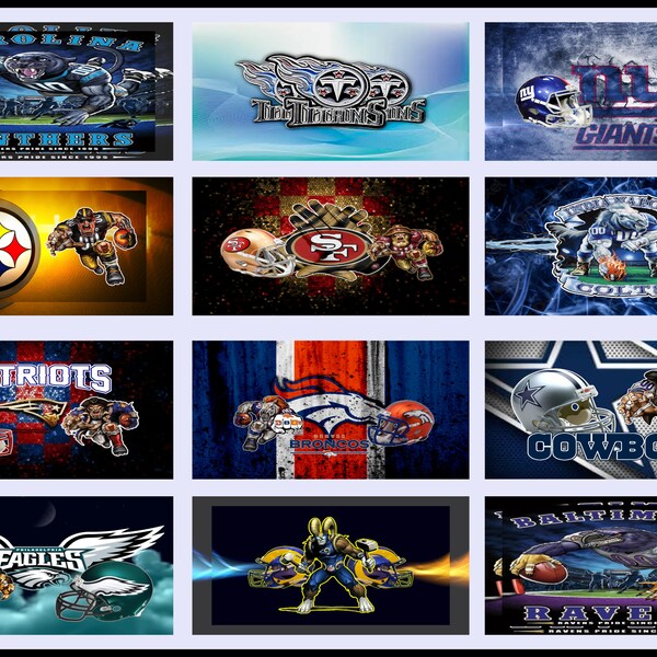 Nfl Teams Files for Sublimation - Etsy