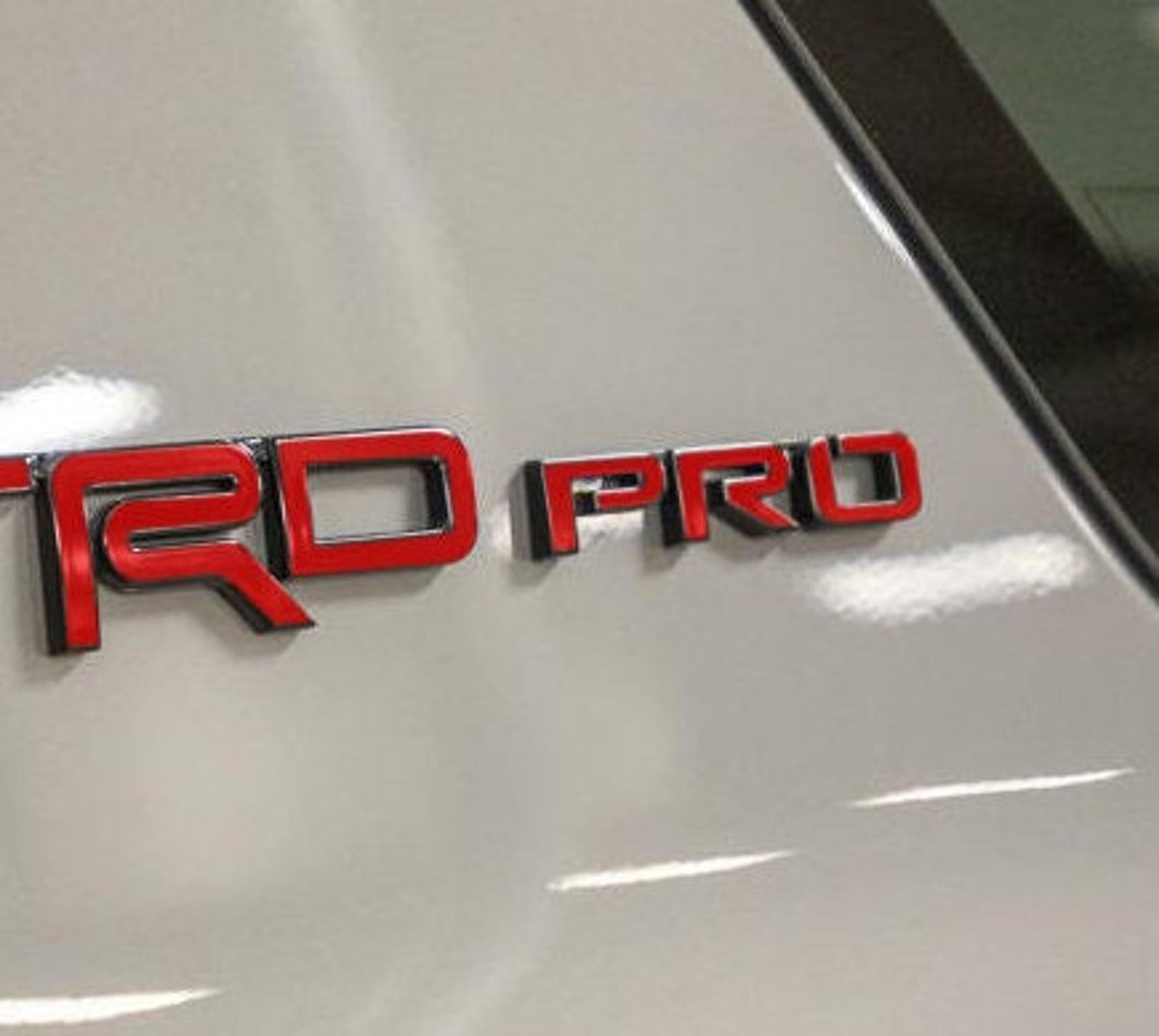 Premium Cast Vinyl Decal Letters for 2017-2024 4runner TRD Pro Emblems ...
