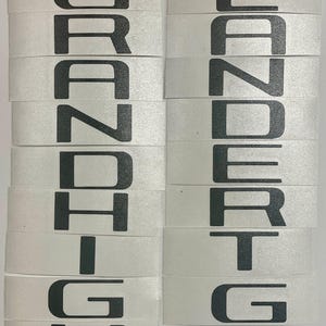 Premium Cast Vinyl Decal Letter Inlays for 2024-2025 Grand Highlander ...