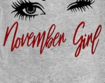 November Girl is Like Butterfly Birthday Gift Cool T Shirt New - Etsy