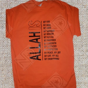 Allah Shirt / Islam Shirt / Eid Gift / Gift for Muslims / Islamic Gift ...