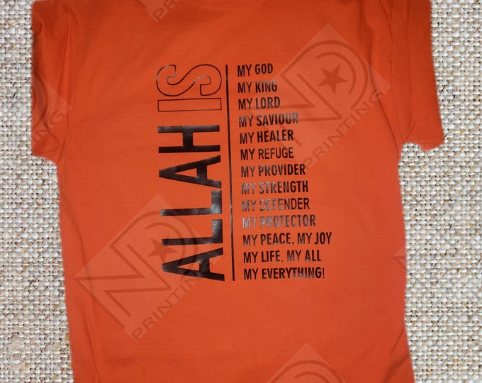Allah Shirt / Islam Shirt / Eid Gift / Gift for Muslims / Islamic Gift ...