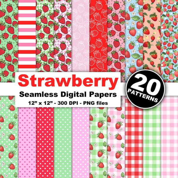 Strawberry Papers - Etsy