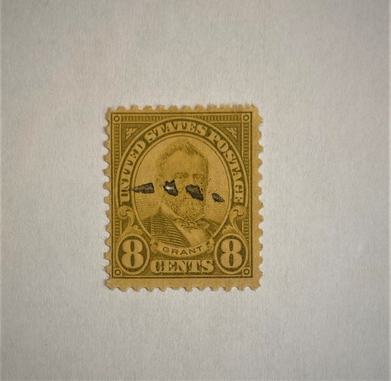 U.S. President Ulysses S. Grant 8 Cent Stamp Scott 640 Issued 1927 ...