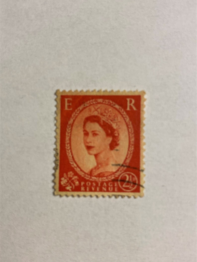 Queen Elizabeth II Definitive 2 1/2p stamp 1952 SD 519 | Etsy