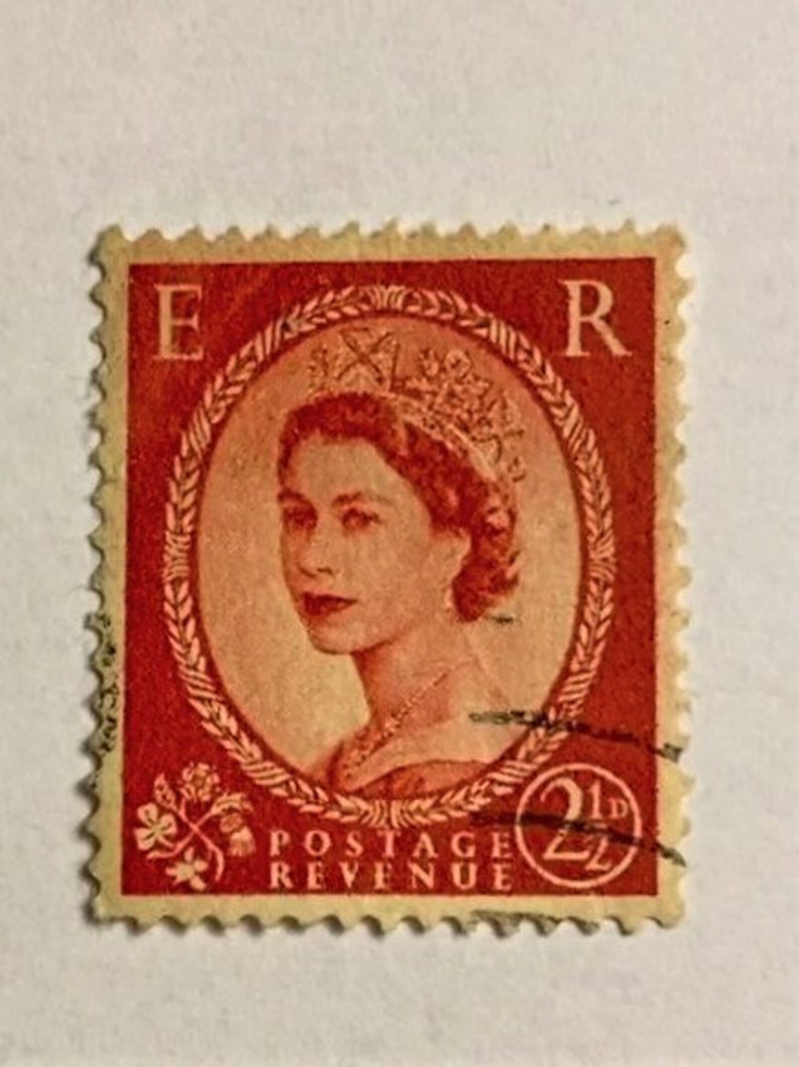 Queen Elizabeth II Definitive 2 1/2p stamp 1952 SD 519 | Etsy