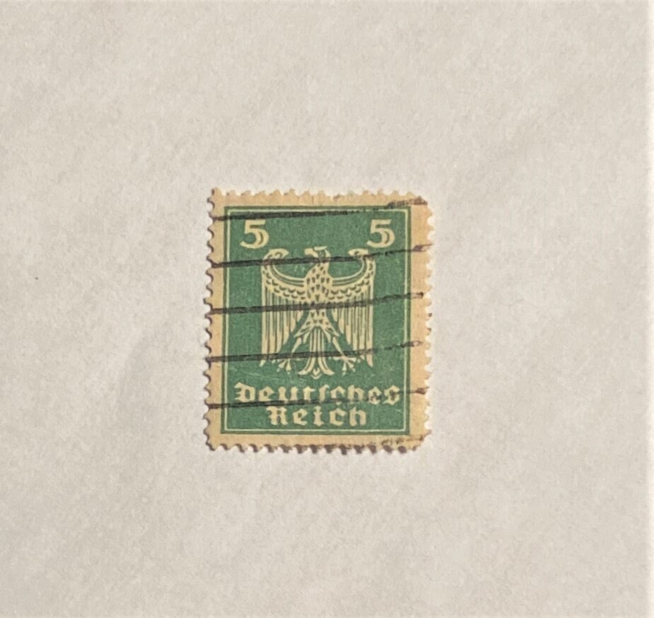 1924 German 5 Rpf Airmail Stamp, Deutsches Reich, Used - Etsy