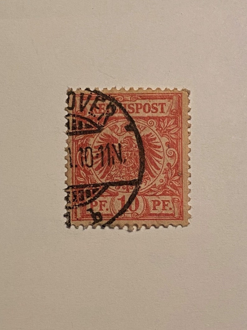 10 German Reichspfennig; German Imperial Eagle in a Circle; 1889; Rose ...