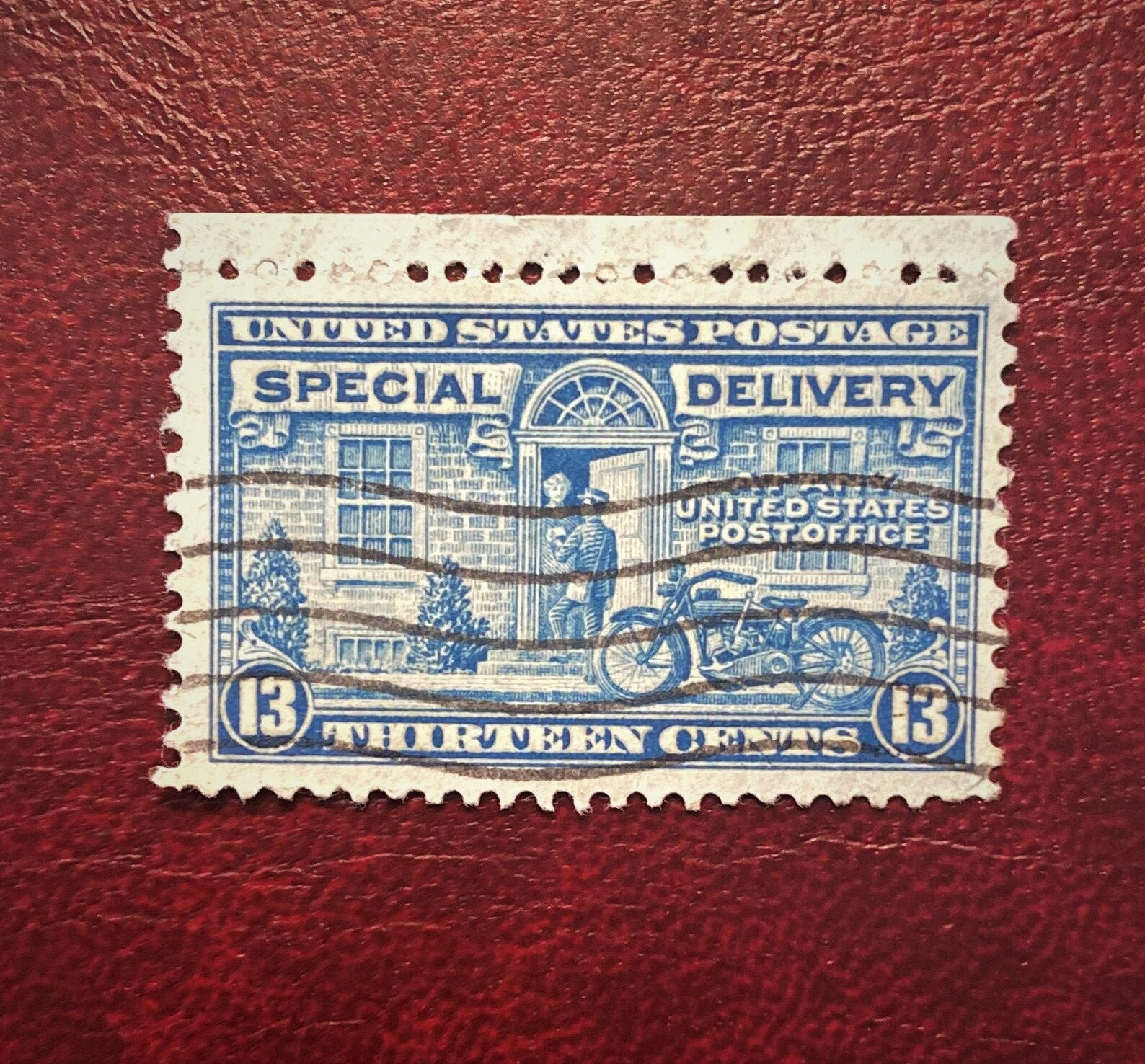 USA Special Delivery Stamp; Scott E17; Issued 1927; Used With Wave Line ...