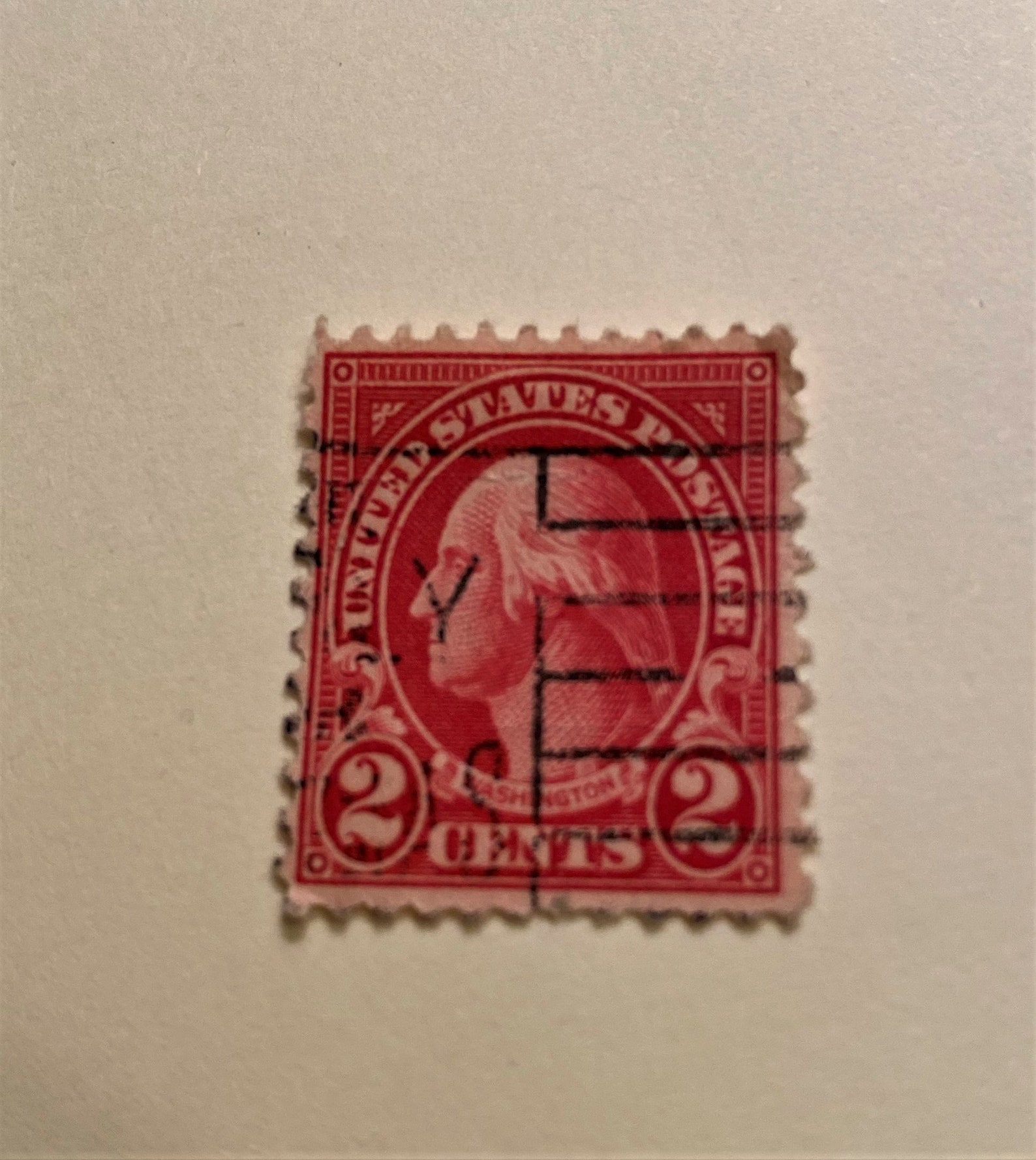 U.S.A. George Washington 2c Postage Stamp; Presidential Series; 1923; F ...