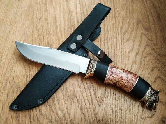 Forged WOLF knife russian knife custom knife fixed blade | Etsy