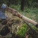 Viking Axe OAK Battle Axe Hand Forged Axe War Axe Goft - Etsy