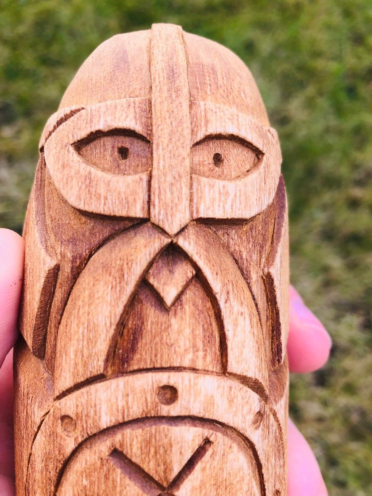 ODIN statue woodcarved statue norse paganism odin idol | Etsy