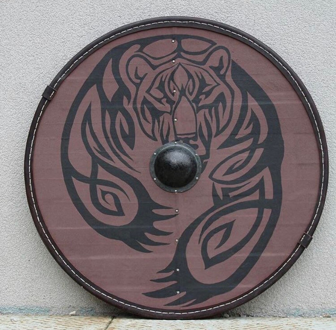 Tiger Shield, Viking Armoury, Customized Shield, Battle Shield, Vikings ...