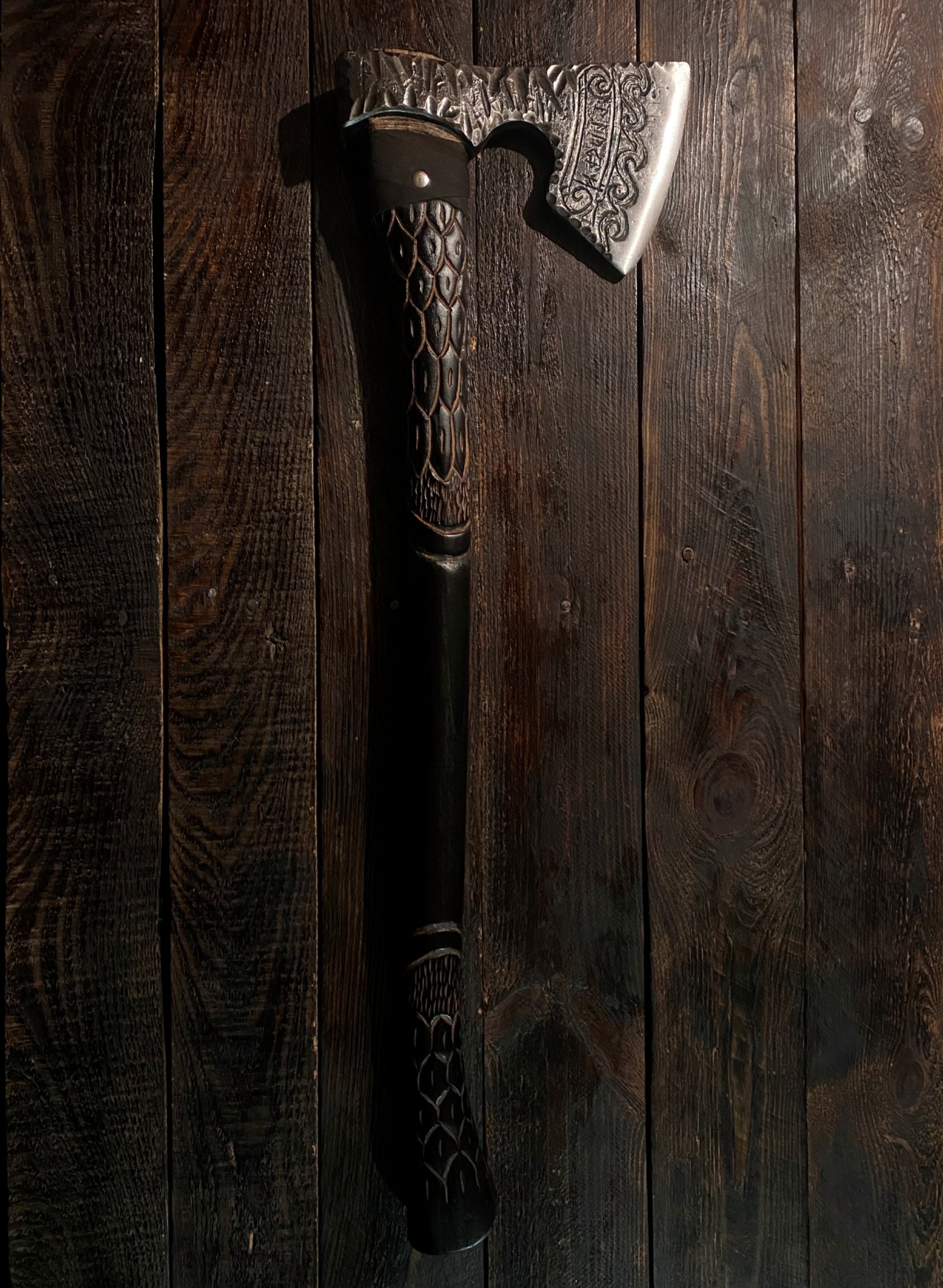 Engraved Viking Axe WOLF Viking Axe Personalised Hatchet | Etsy