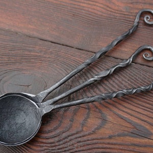 Viking Forged Spoon, Medieval Fork, Hand Forged Fork, Viking Fork ...