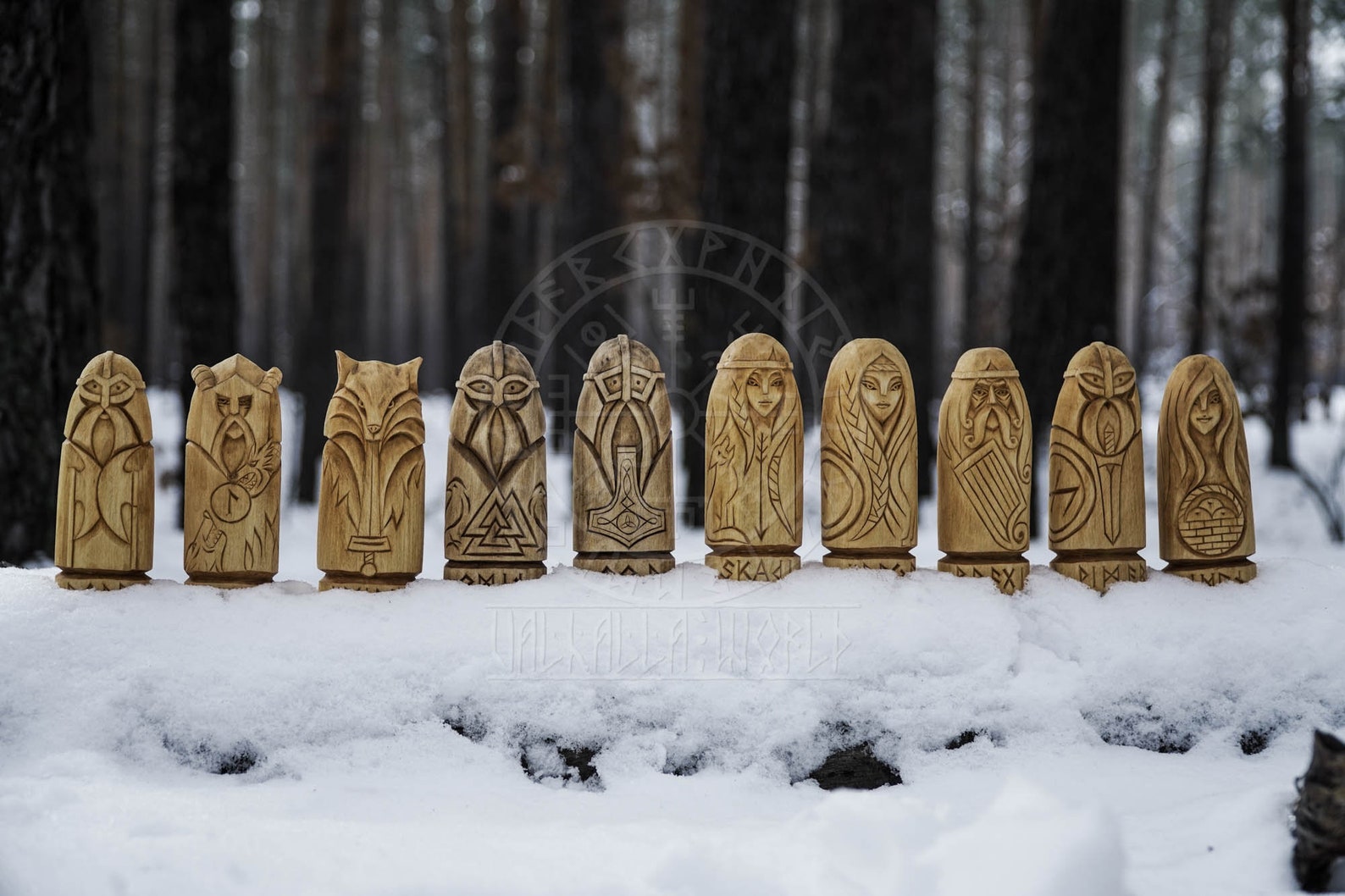 10 Scandinavian Gods Set Viking Gods Norse Mythology Norse - Etsy