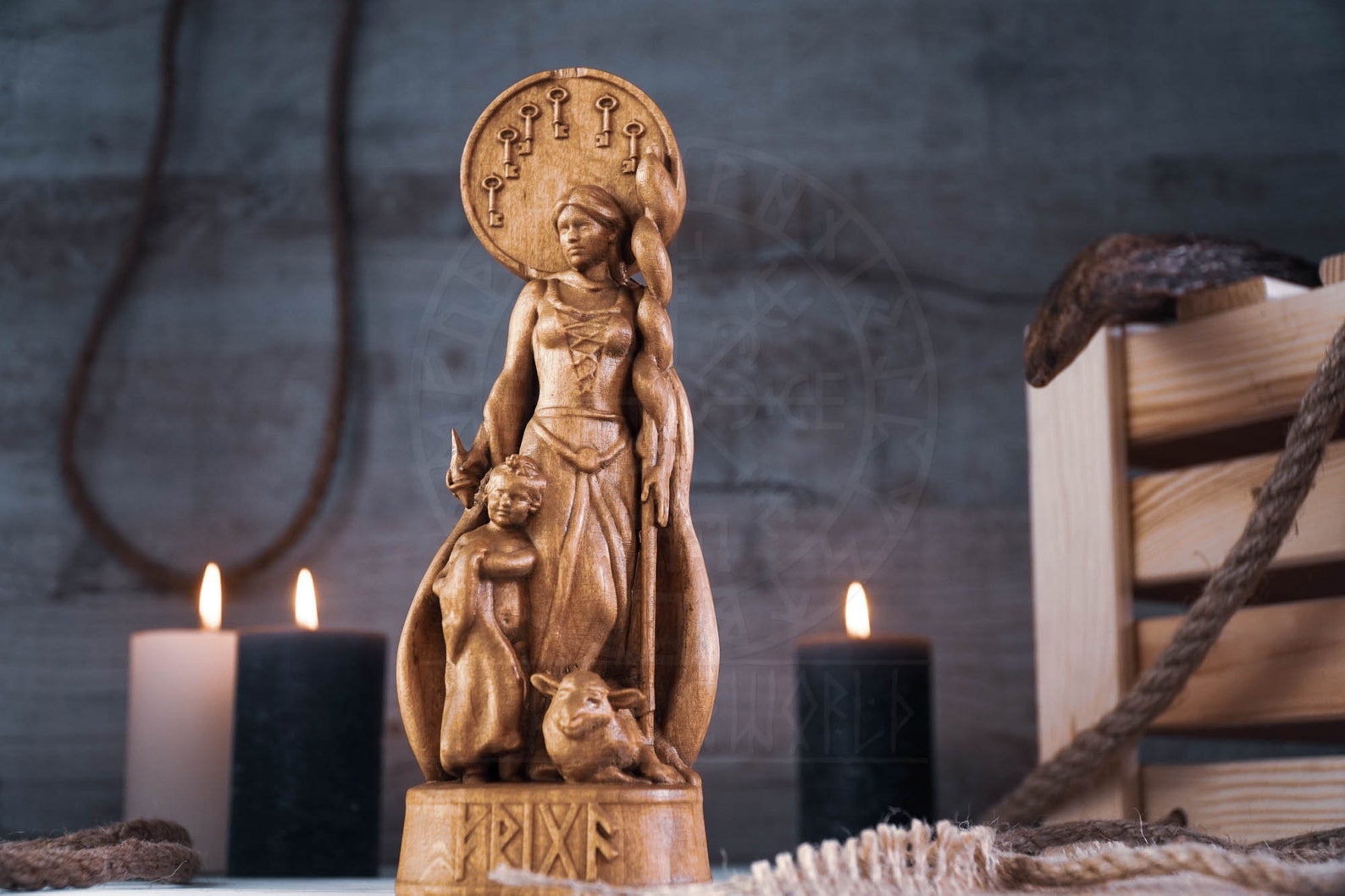 FRIGG statue Viking gods norse mythology norse gods Odin | Etsy