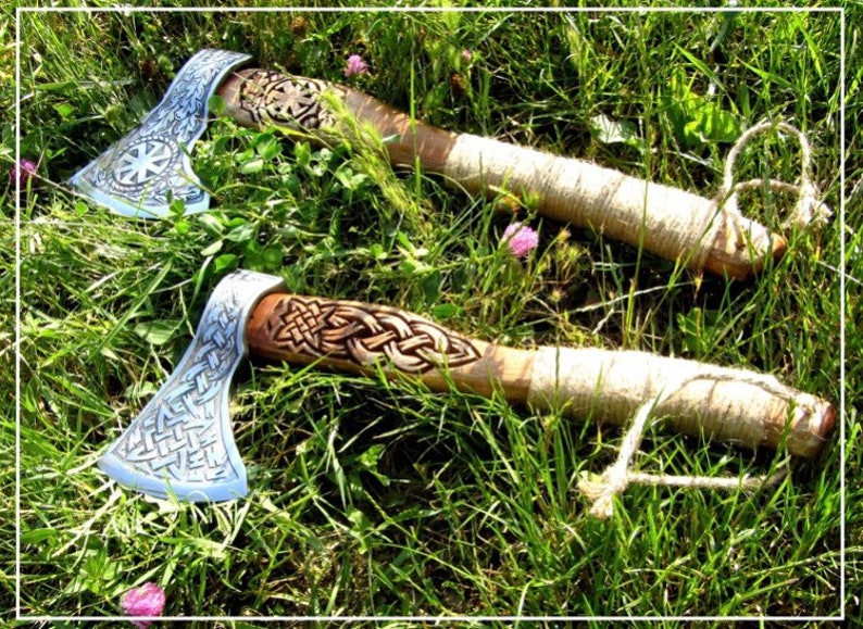 Viking Axe OAK Battle Axe Hand Forged Axe War Axe Goft | Etsy