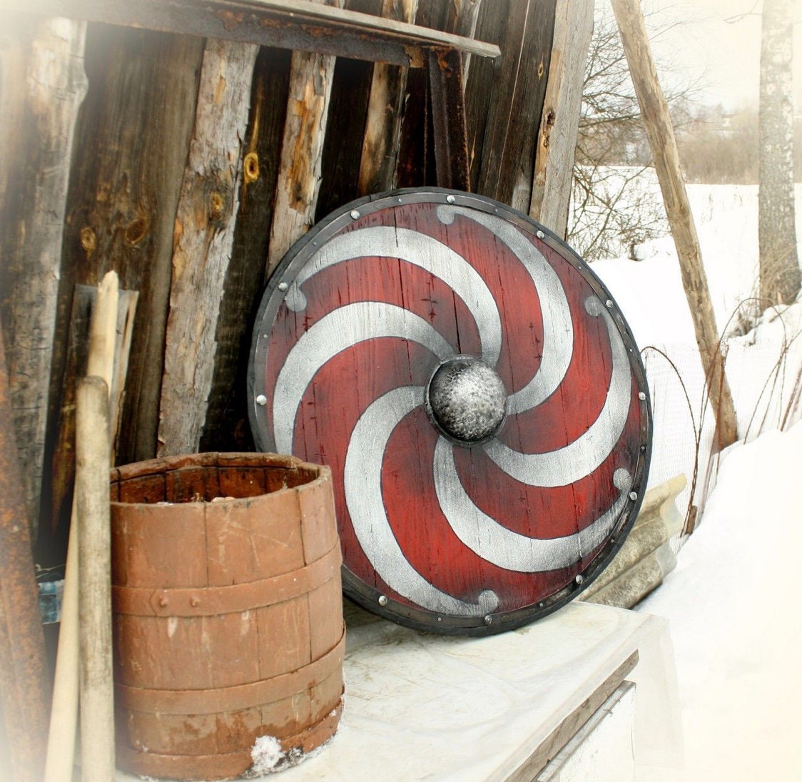 Battle Viking Shield Viking Armoury Authentic Shield Battle - Etsy UK
