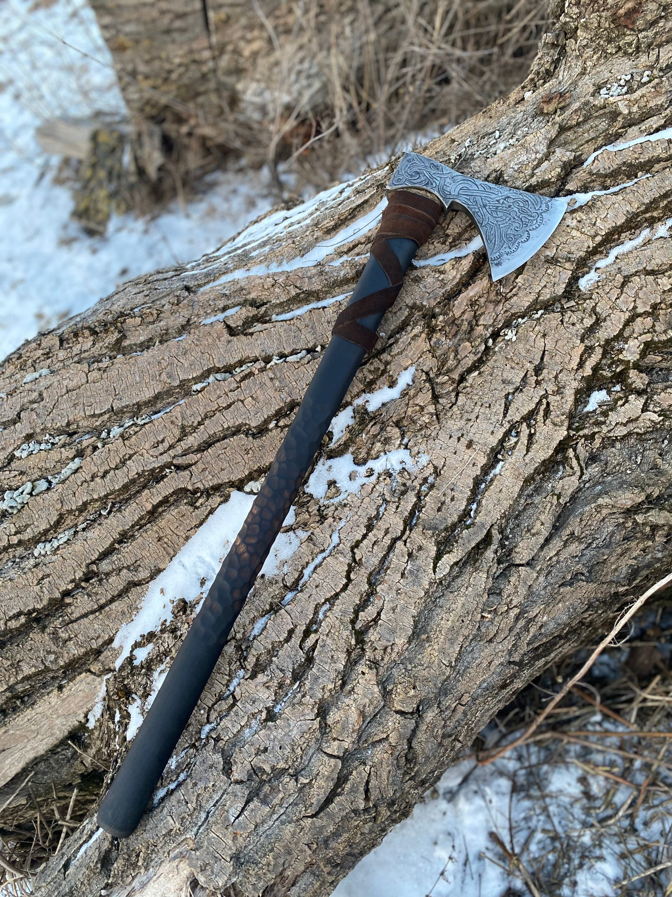 Viking Throwing Axe Engraved Axe Battle Ready Axe Hand | Etsy