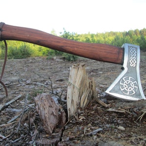 Runic CUSTOM Axe, Personalized Axe, Viking Axe, Celtic Axe, Axe for ...