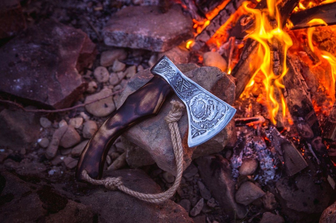 Fist Axe BEAR, Personalised Hatchet, Viking Hatchet, Bearded Axe ...
