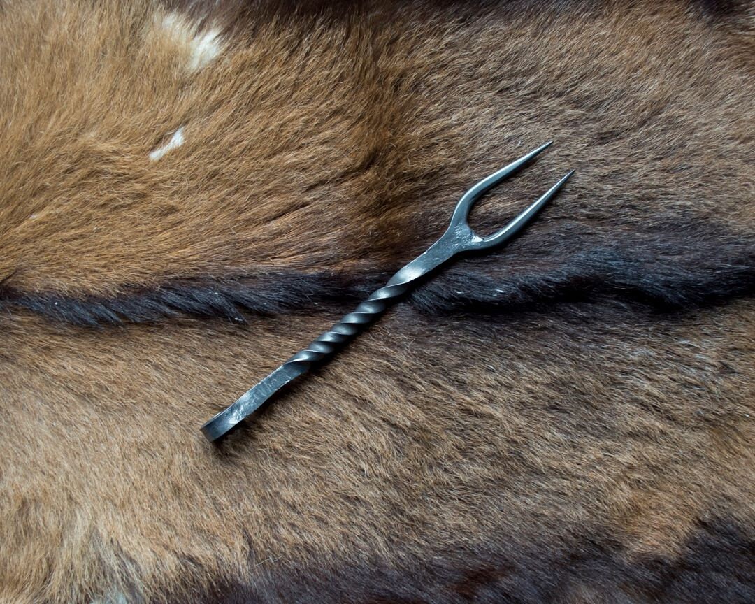 Viking Fork, Medieval Fork, Hand Forged Fork, Viking Fork, Rustic Fork ...
