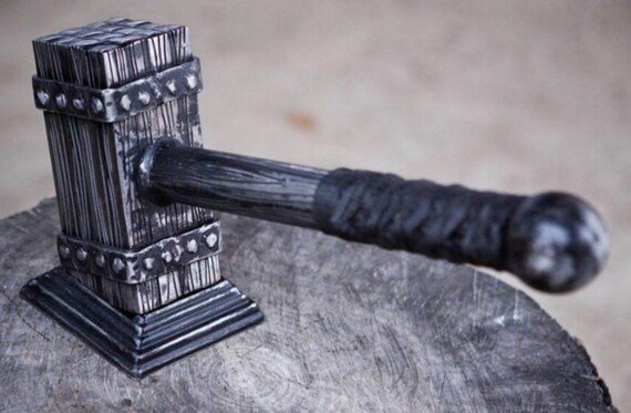 Hand forged bushcraft tool best man gift Custom Thor hammer ...