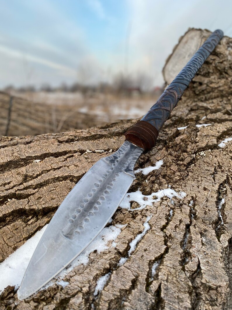 Hand Forged Spear Head Lance Head Spеar Head Lance Char - Etsy