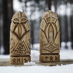 Odin and Thor Set, Viking Gods, Norse Mythology, Norse Gods, Odin ...