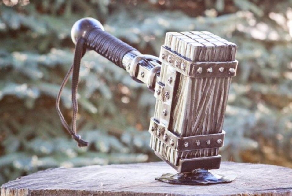 Mjolnir Hand Forged Bushcraft Tool Scandinavian Viking - Etsy