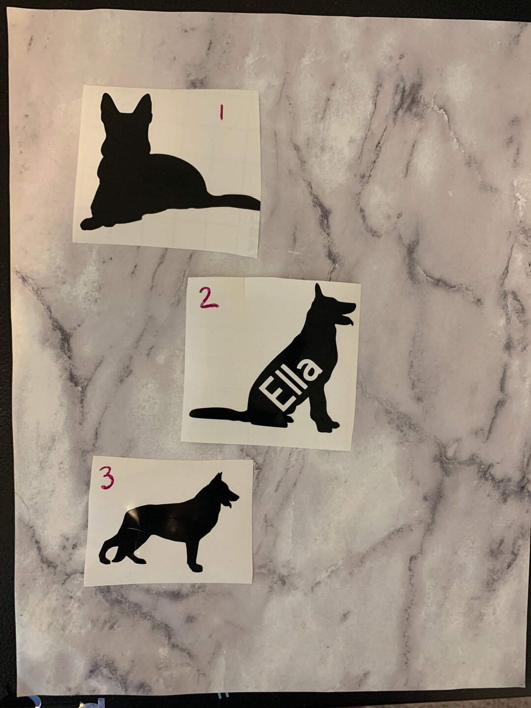 Custom German Shepard Decal! Perfect for Wine Glass, Laptop, Car, Yeti ...