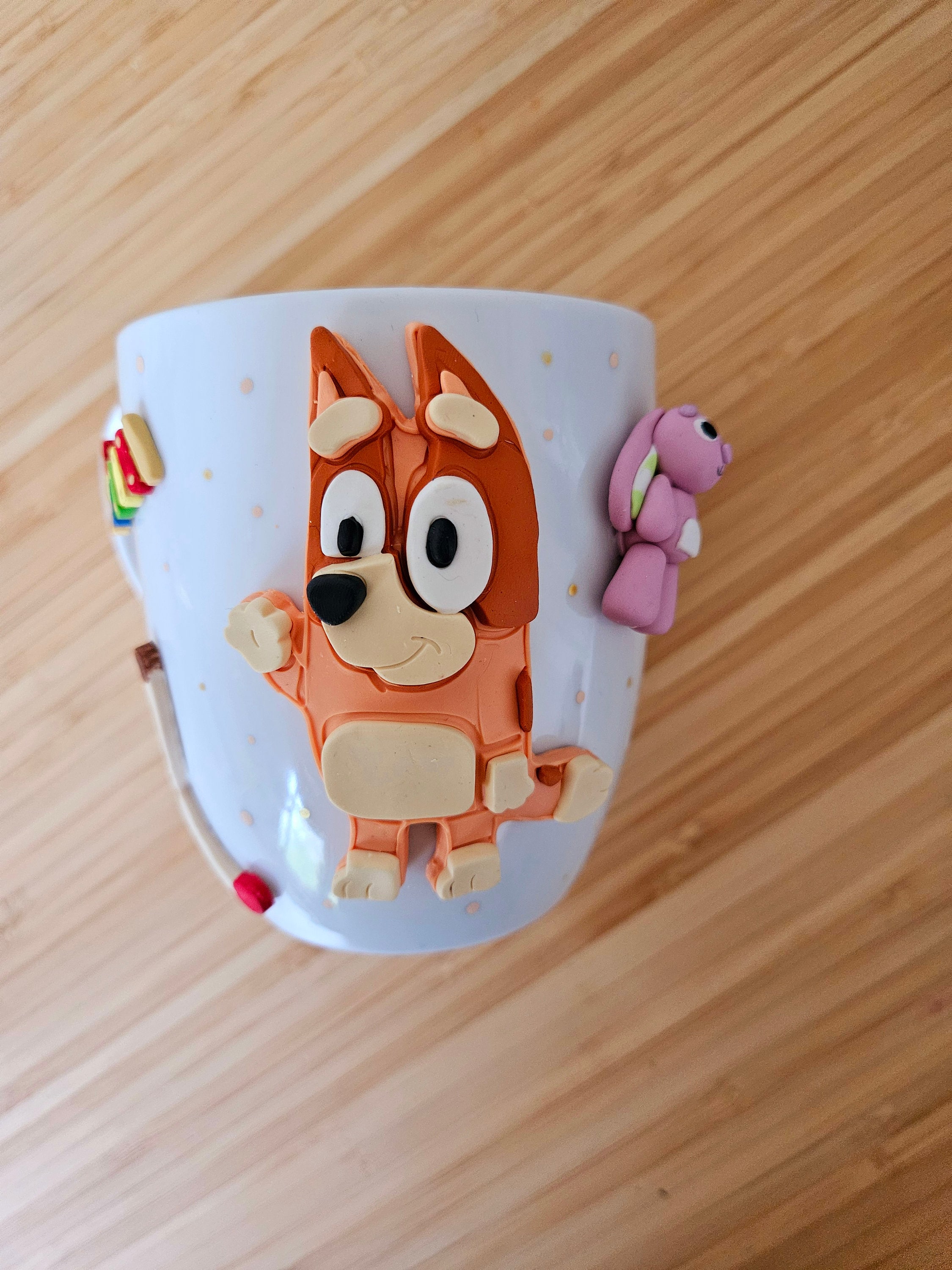 Bingo and Bluey Mug Inspired, Bingo Gift, Decorated Mug With Polymer ...