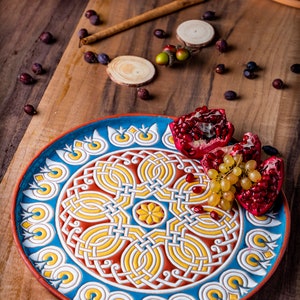 Armenian Decor Colorful Ceramic Plate Wall Hanging Plate Ceramic ...