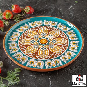 Armenian Decor Colorful Ceramic Plate Wall Hanging Plate Ceramic ...