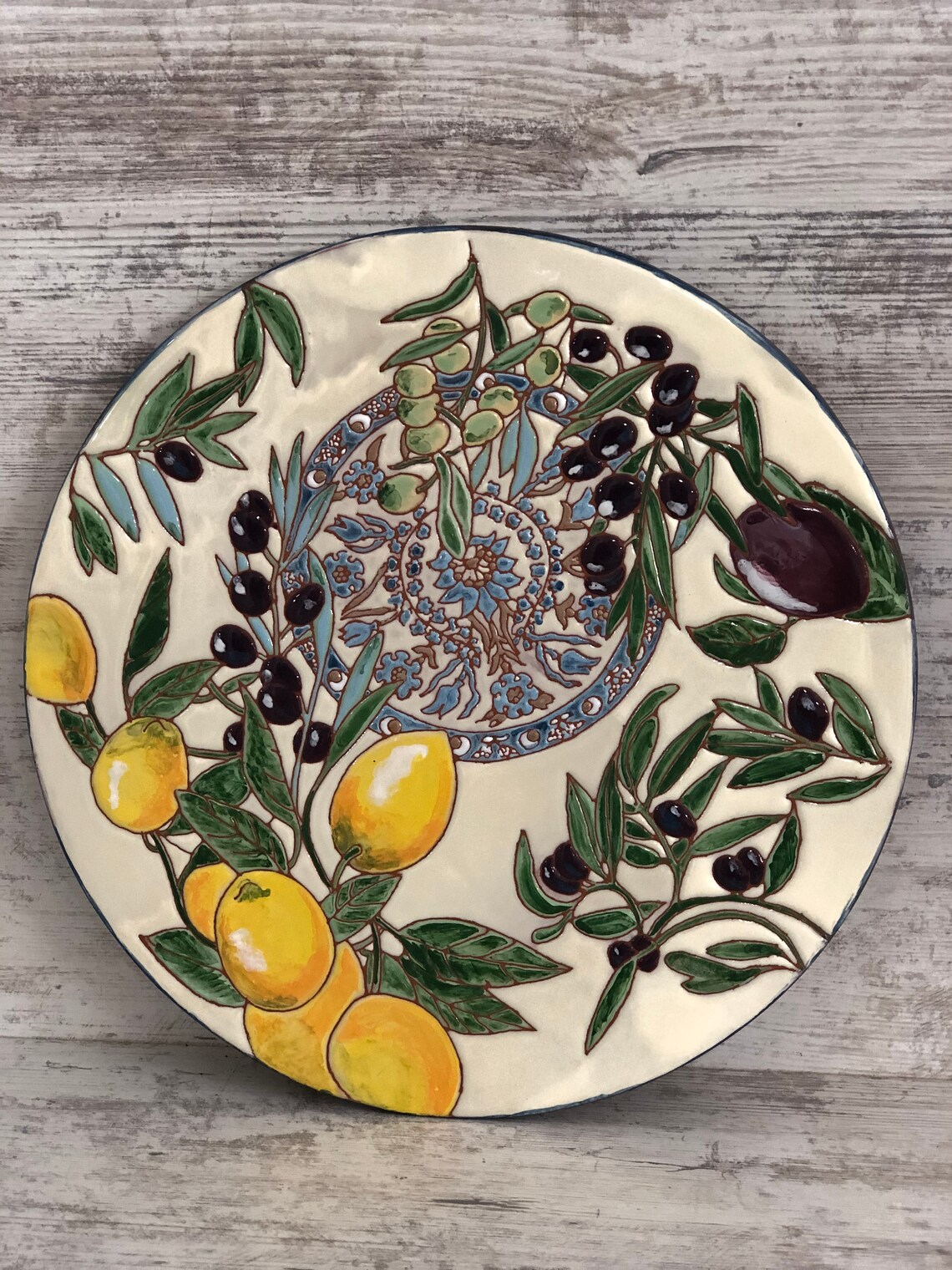 Lemon Cheese Board Decor Ceramic Serving Board Chopping Board - Etsy