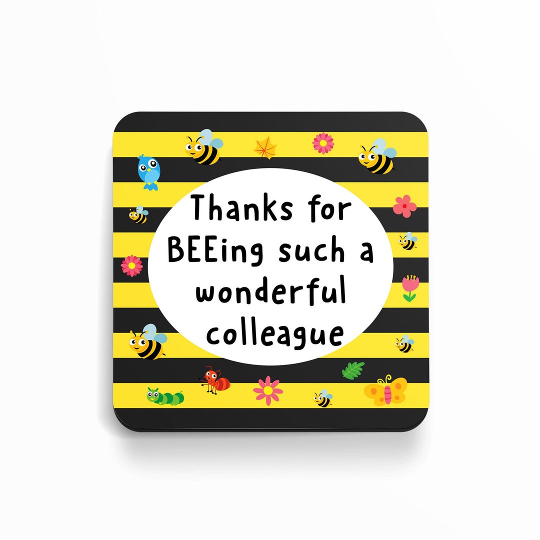 Thanks for Beeing Such A Wonderful Colleague Coaster Work Friend Gift ...