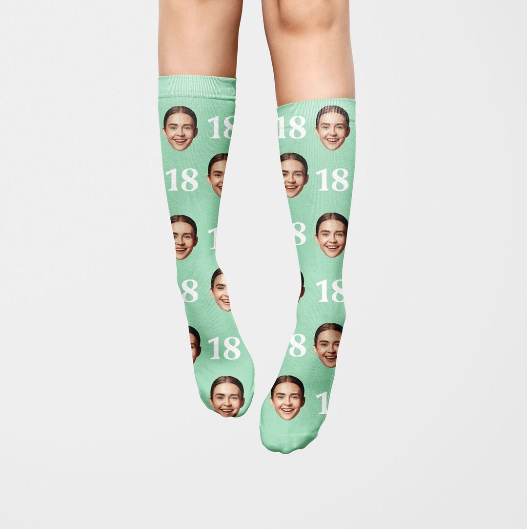 18th Birthday Customisable Socks Custom Birthday Present - Etsy UK