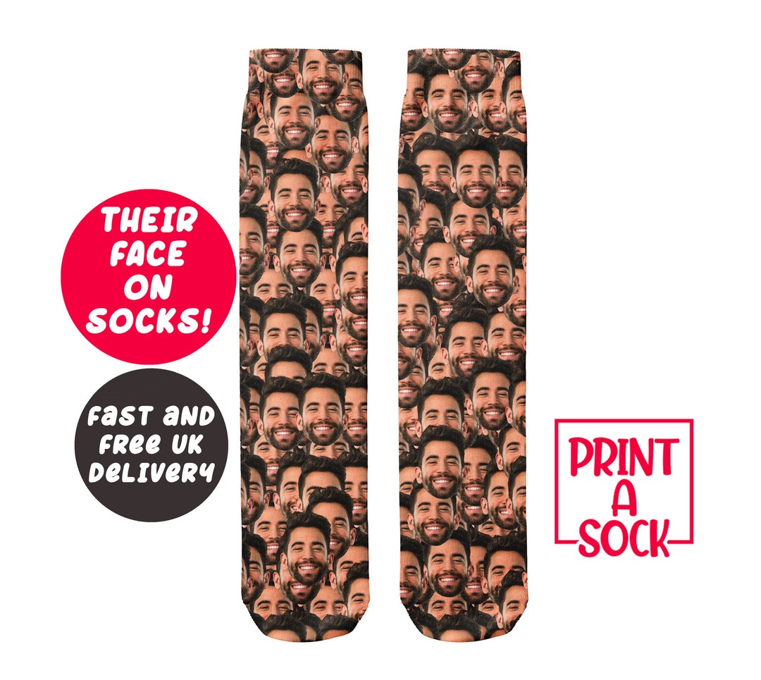 Face Mash - Custom Face Socks, Special Gift, Personalised Socks, Custom ...