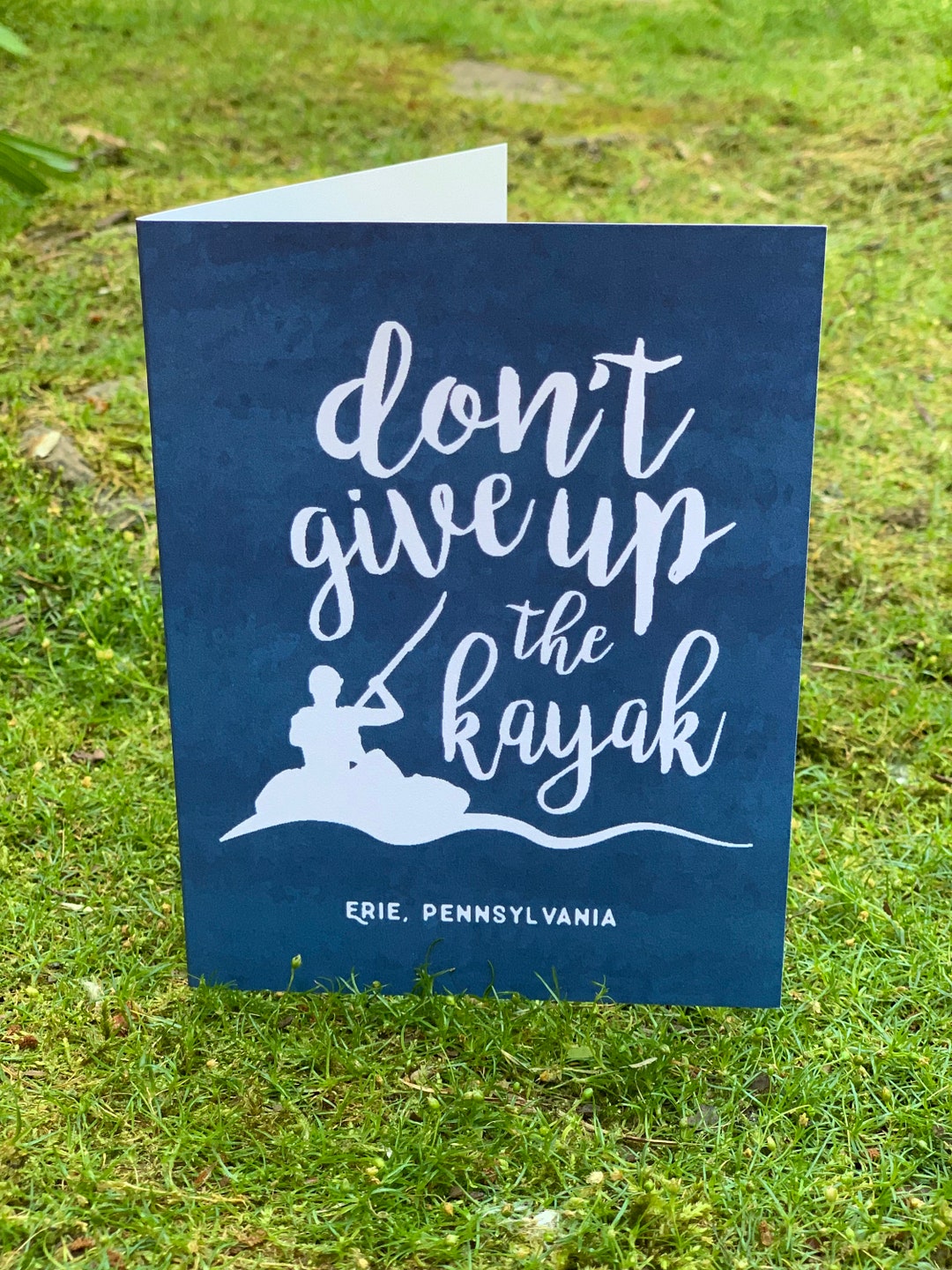Don't Give up the Kayak Greeting Card - Etsy
