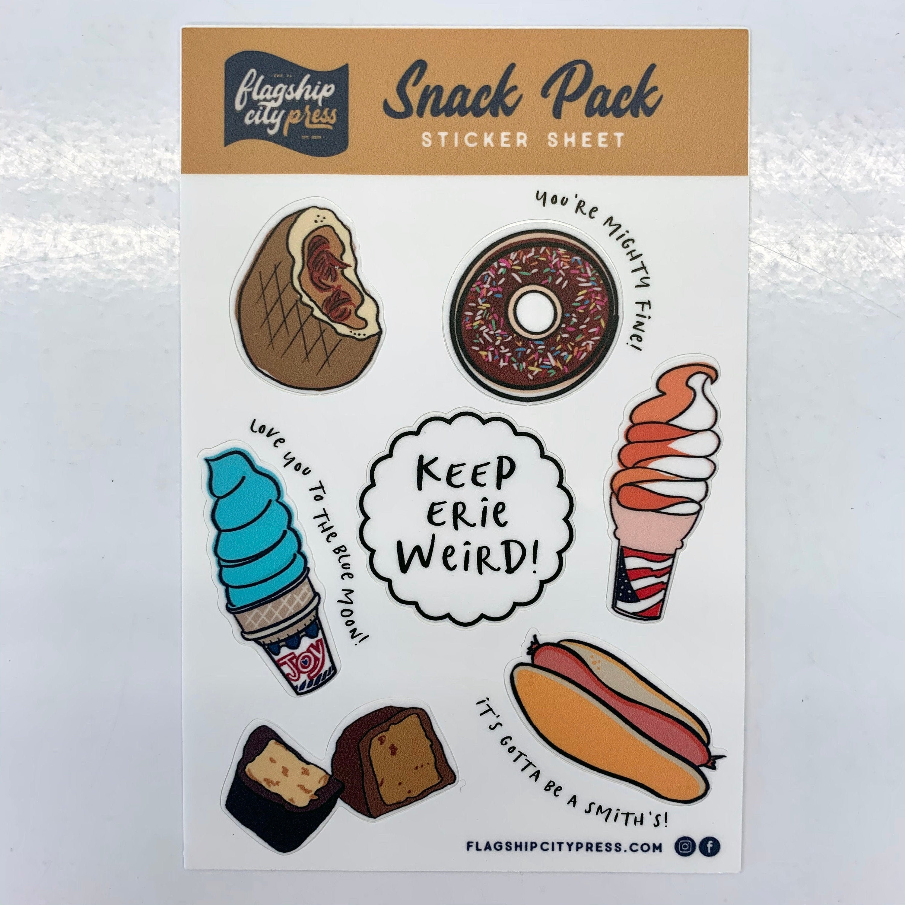 Snack Sticker Sheet - Etsy