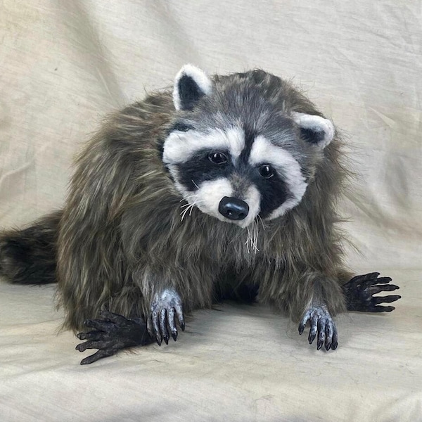 Handmade Raccoon Plush - Etsy